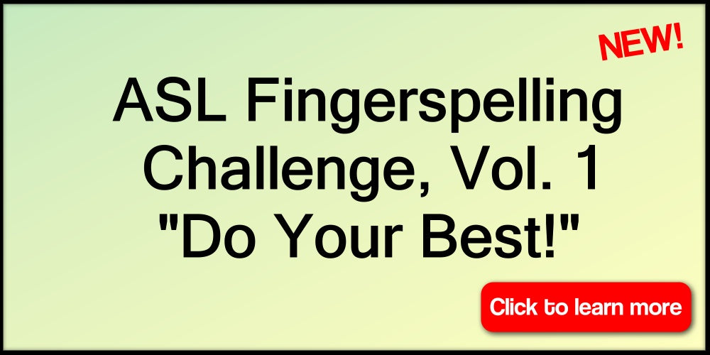 ASL Fingerspelling Challenge, Vol. 1: "Do Your Best!" USB Flash Drive ...