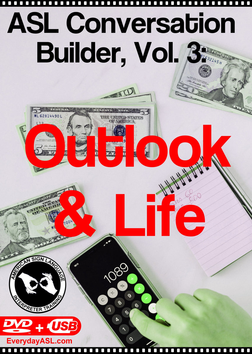 New! ASL Conversation Builder, Vol. 3: Outlook & Life DVD & USB Flash ...