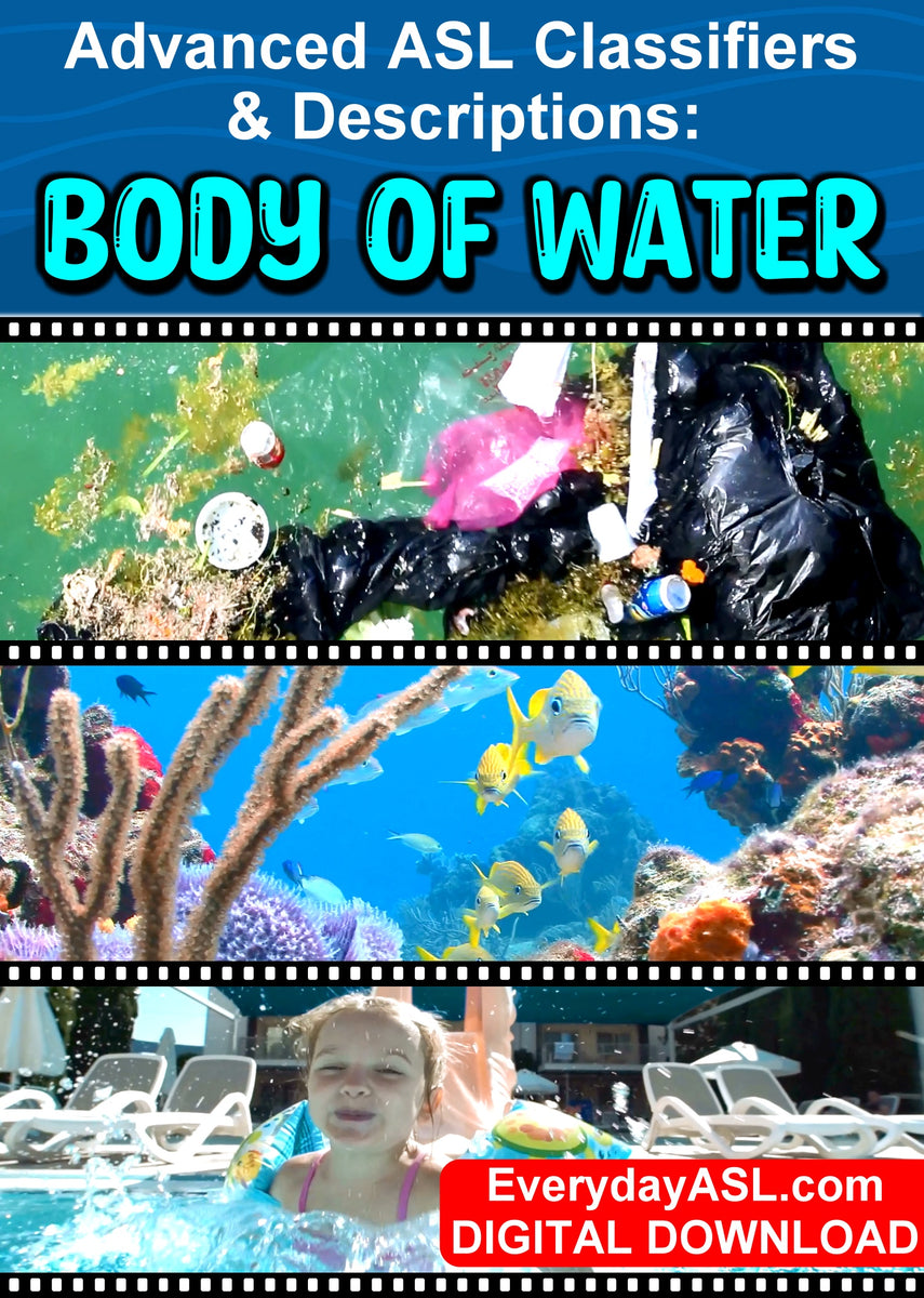 New! ASL Classifiers: Body of Water - Digital Download - Get Immediate ...