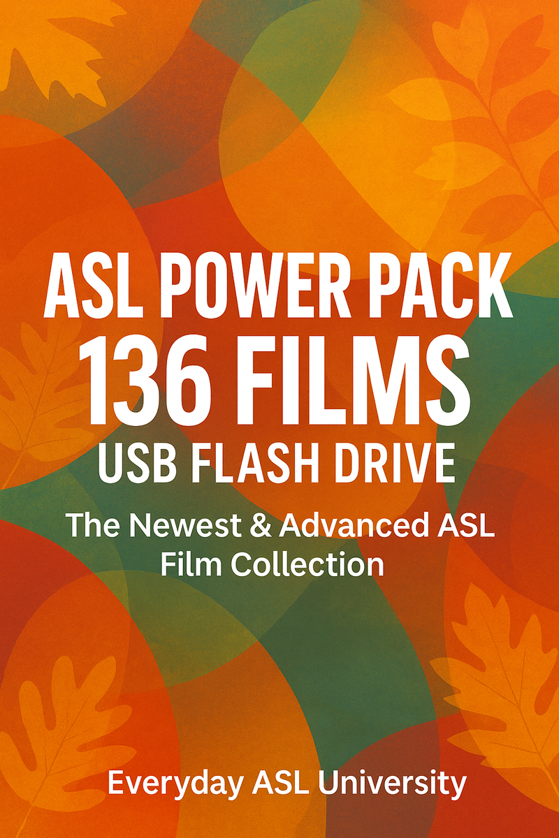 New! ASL Power Pack 136 Films USB Flash Drive: The Newest & Advanced A ...