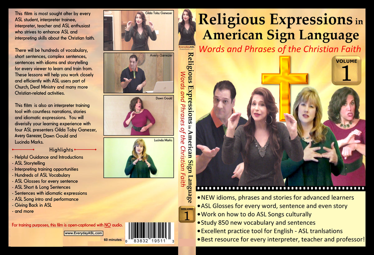 Religious Expressions in ASL, Vol. 1 - DIGITAL DOWNLOAD – Everyday ASL ...