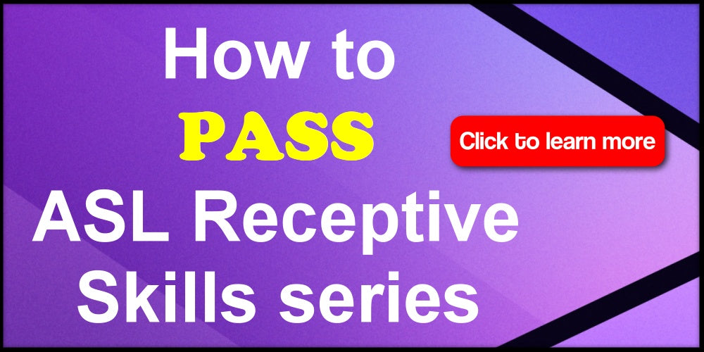 NEW! How to Pass ASL Receptive Skills Tests, Vol. 1: Does It Match? DV ...