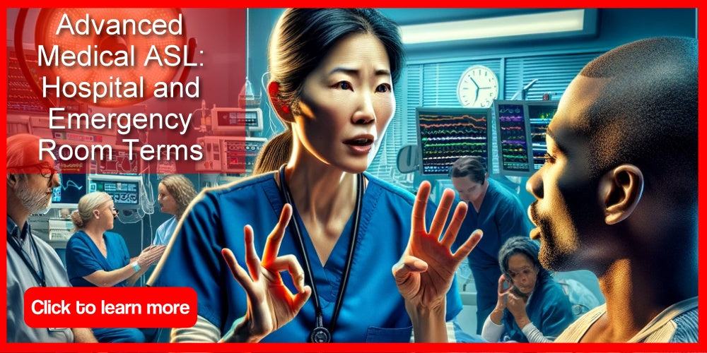 New! Advanced Medical ASL: Hospitals & Emergency Room Terms USB Drive ...