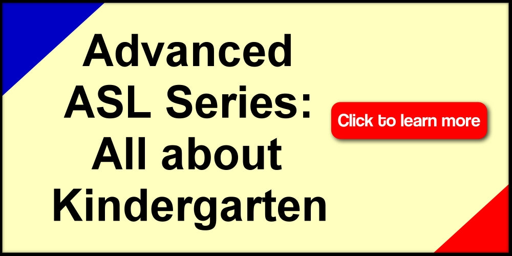 New! Advanced ASL Series: All about Kindergarten DVD + Free Shipping ...