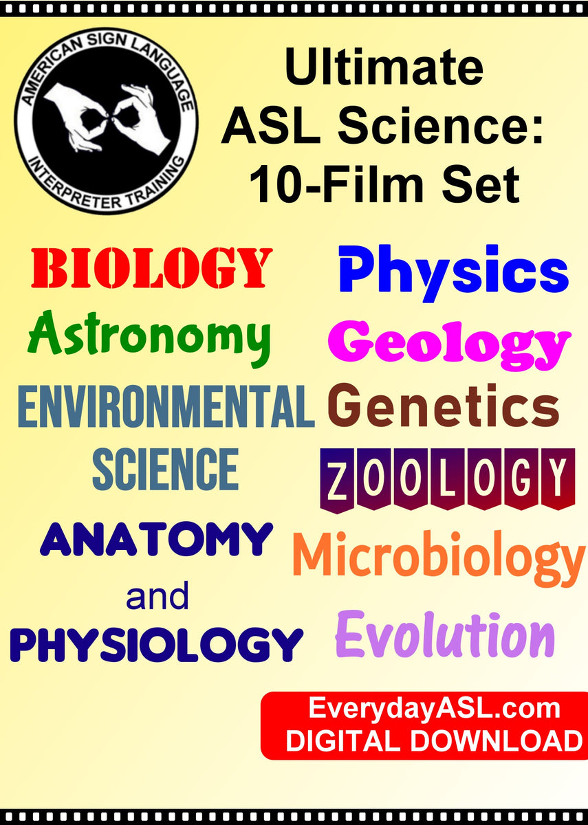 NEW! Ultimate ASL Science: 10-Film Set - DIGITAL DOWNLOAD - Get Immedi ...