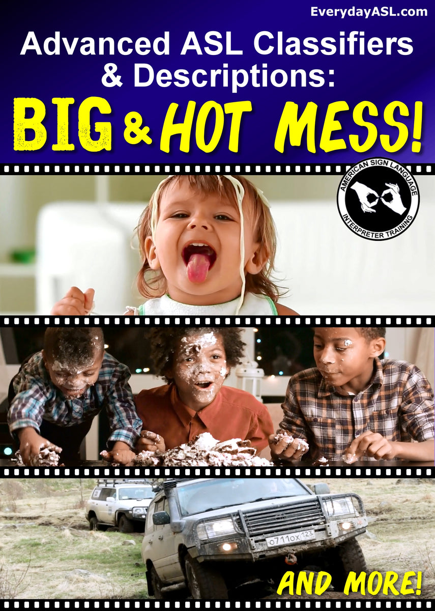 Advanced ASL Classifiers & Descriptions: BIG & Hot Mess! DVD + USB Set ...