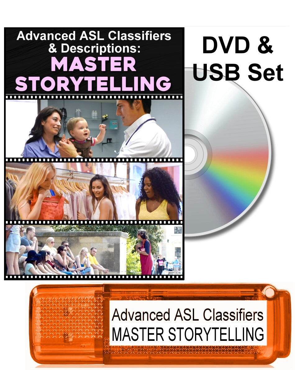 Advanced ASL Classifiers: Master Storytelling DVD + USB Set – Everyday ...