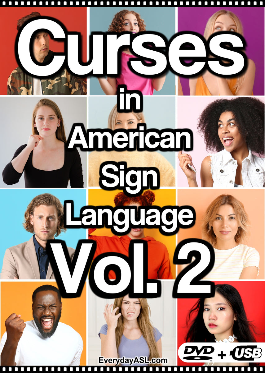 New! Curses in American Sign Language, Vol. 2 DVD + USB Set – Everyday ...