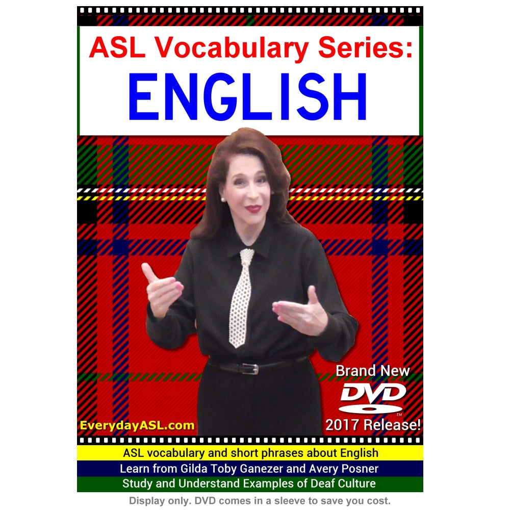 New "Really Champ" DVD for 2017 - ASL Vocabulary Series: ENGLISH ...