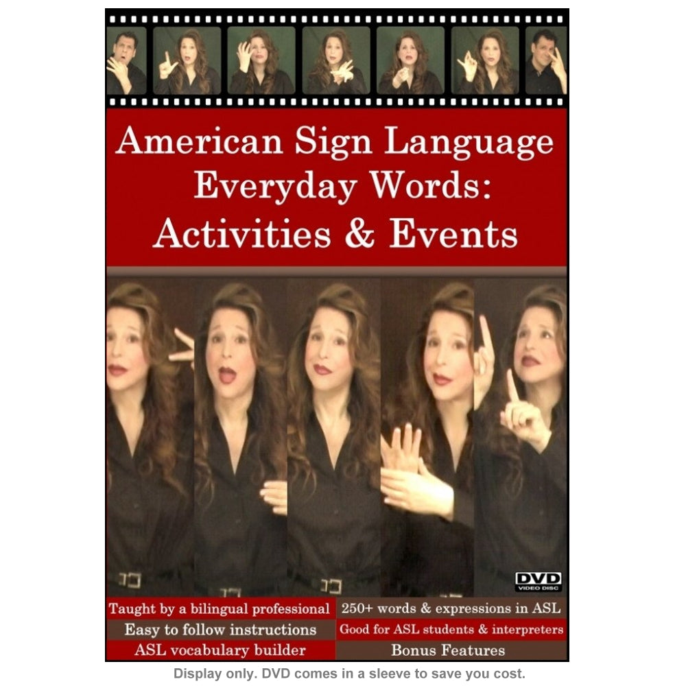 ASL Everyday Words: Activities & Events DVD - FREE S&H – Everyday ASL ...