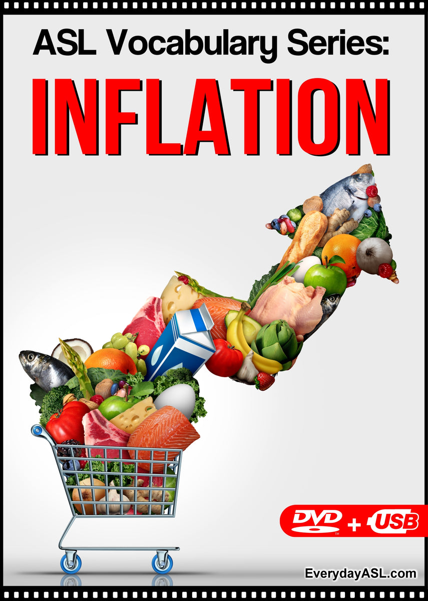 New! ASL Vocabulary Series: INFLATION DVD + USB Set – Everyday ASL ...