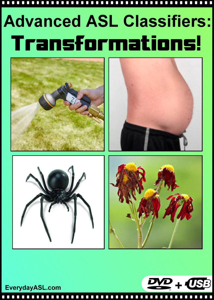 New! Advanced ASL Classifiers: Transformations! DVD + USB Set ...